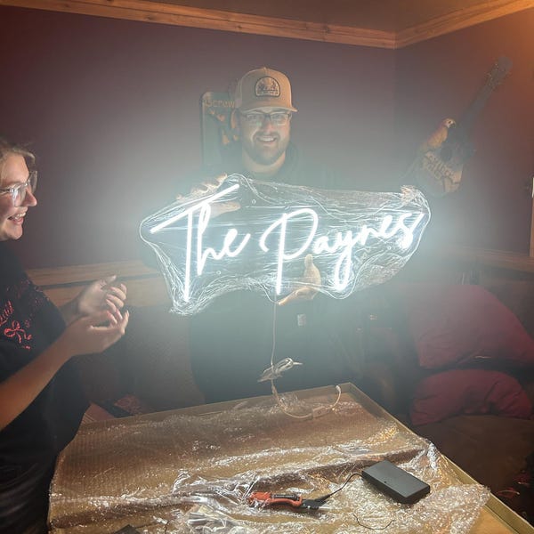 Neon Sign Custom Name, Custom Neon Sign Battery Operated, Neon Sign ...