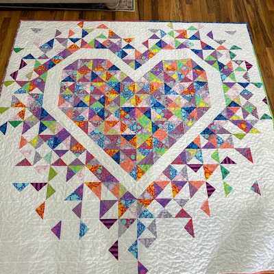 PDF Exploding Heart Quilt Pattern Digital Download by Slice of - Etsy