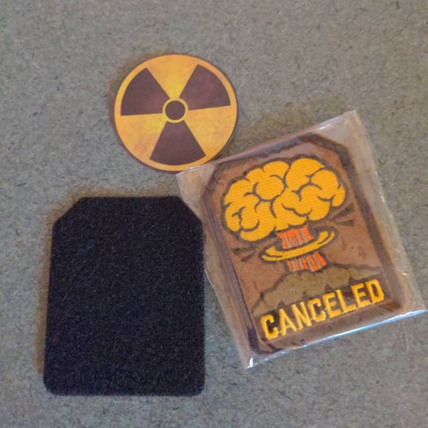 Canceled Fallout Atom Bomb Nuke Mushroom Cloud Embroidered Collectible ...