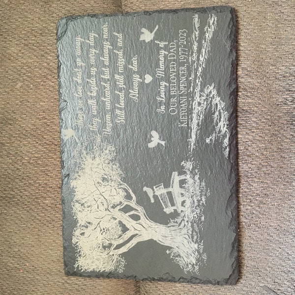 Memorial Slate Stone Personalized, "memorial Garden Stone" - Etsy