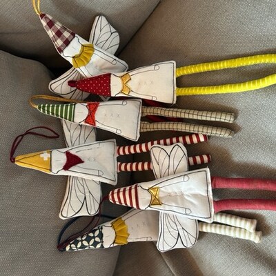 Rag Doll, Modern Nursery Décor, Textile Doll, Handmade Bird, Art Doll ...