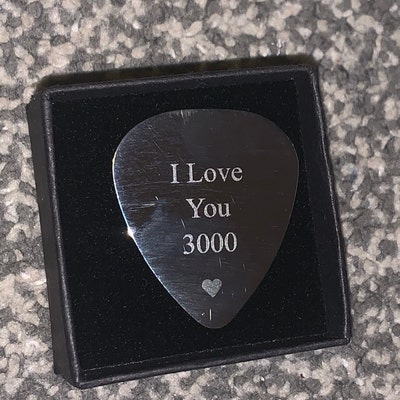 Personalised Guitar Pick, Plectrum With Engraving, Personalised Gift ...