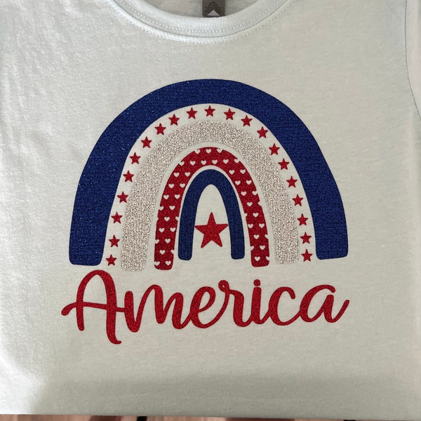 Rainbow America, Rainbow America Svg, Rainbow, Rainbow Svg, USA Flag ...