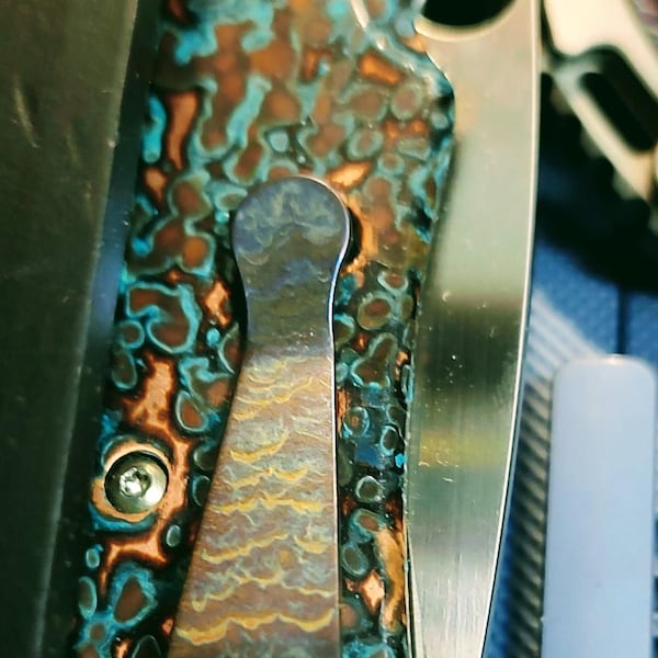 Shipwrecked Patina Spyderco Smock Copper Scales - KNIFE NOT INCLUDED ...