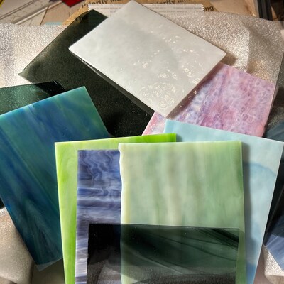 Small Red Glass Nuggets for Stained Glass. 96 Coe Fusible ...