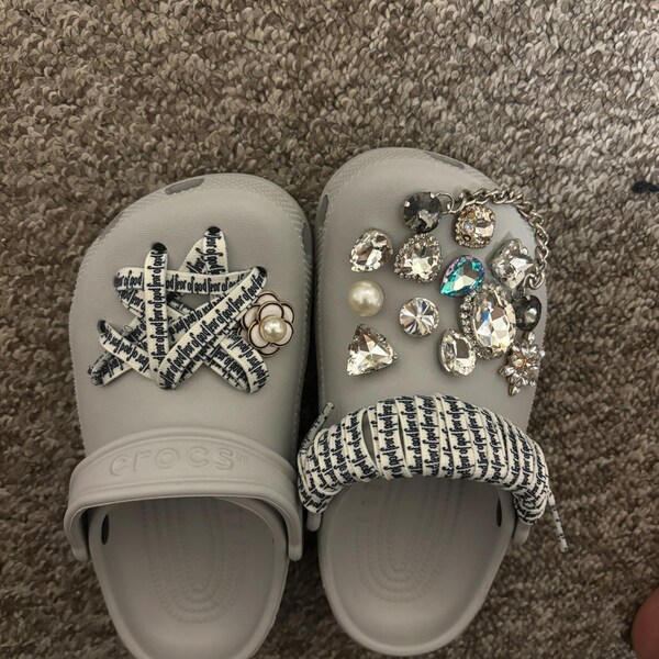 Clog Charms “giant" Teddy Bear, Cute Glitter Bear Clog Ornaments Shoe ...