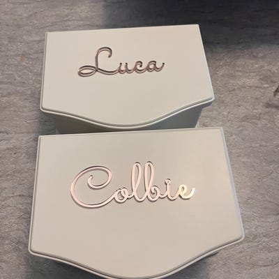 Personalized Name Cake Topper Engraved Custom Name Love You More ...