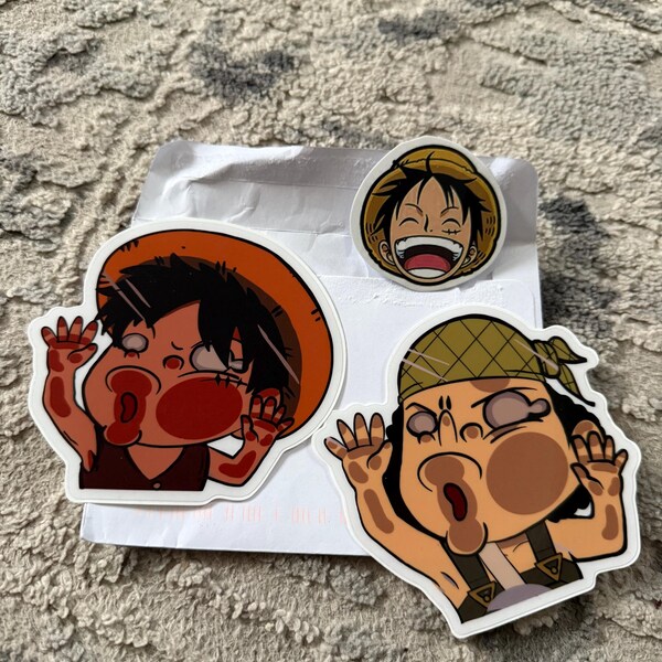 Sanji Peek-a-boo Sticker, Anime Clear Borders Car Sticker Laptop ...
