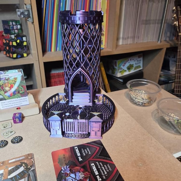 Castle Turret Spiral Stairs Dice Tower for Dnd and Tabletop Board Games ...