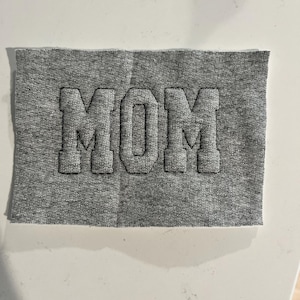 Embossed 3D Puff Embroidery Font Puff Foam Embroidery Font Puffy ...