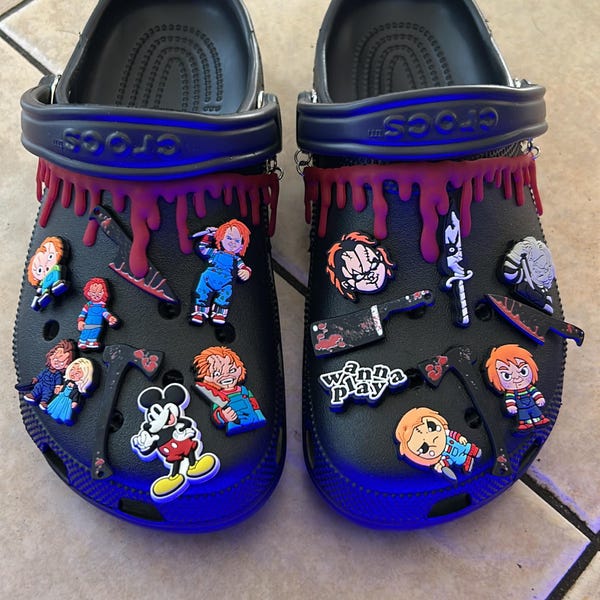 Croc Charms Creepy Character Beetle Juice Green Hair Man - Etsy