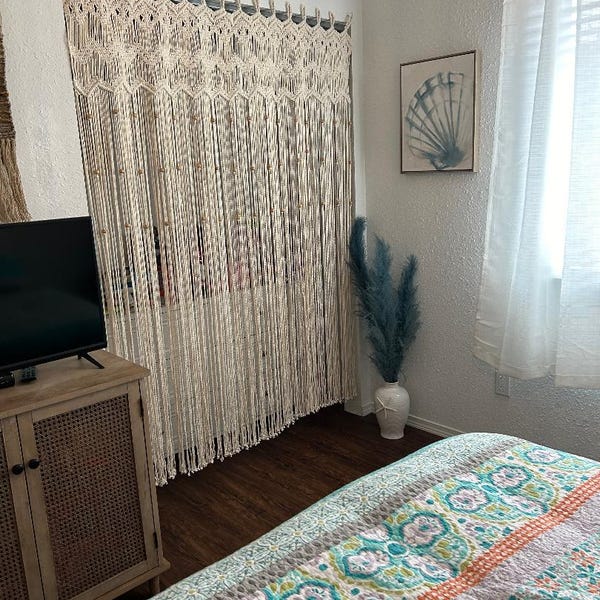 Macrame Brown Garden Swing,macrame Double Swing,hanging Swing,balcony ...