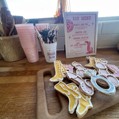 Cowgirl Bar Menu, Western Drinks Menu, Rodeo Bachelorette Party ...