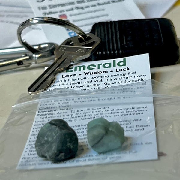 Raw Emerald Stone (xsmall) - Genuine Emerald Crystal - Natural Emerald ...