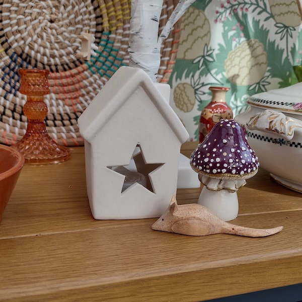 3pcs Mice FAMILY Wooden Handmade Carved Lovely 8-10cm Mouse Natural ...