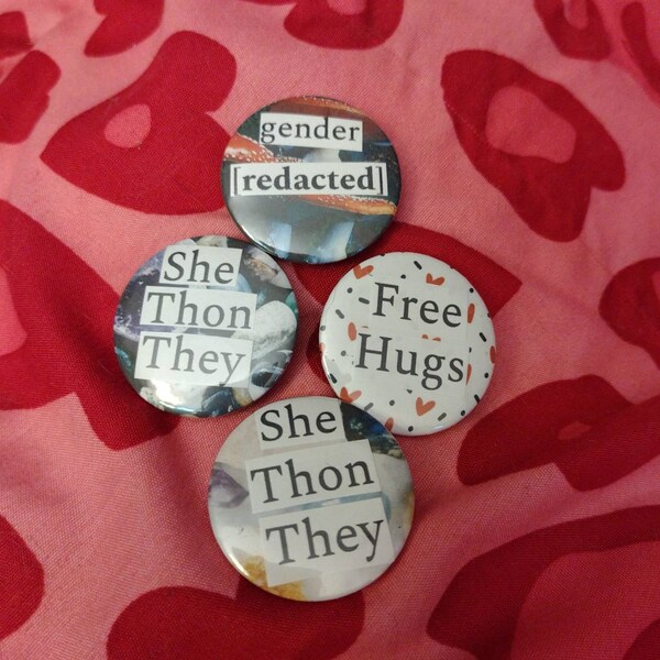 Handmade Collage Pin: 3-PACK CUSTOM ORDER - Etsy