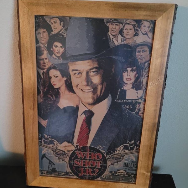 Who Shot J.R.? Poster 12x18 Kraft Paper. Dallas Cliffhanger. 1980s TV ...