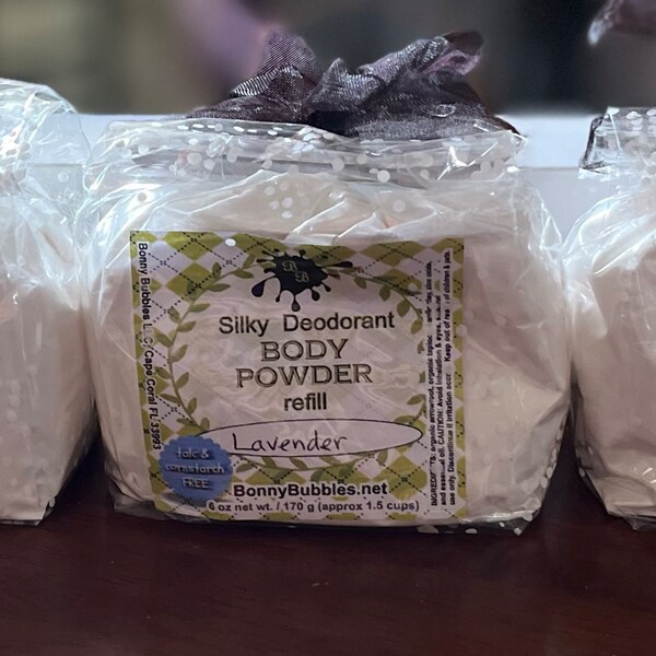 Body Powder Trio, 3 Pack Gift Set Talc Free Cornstarch Free Natural ...