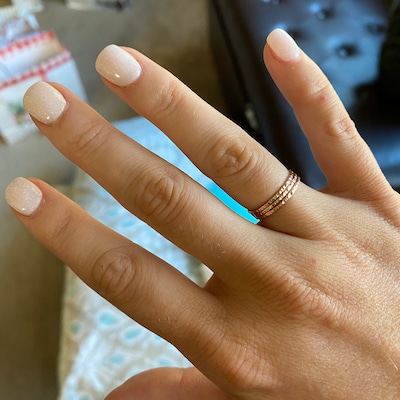 Hammered Rose Gold Stacking Rings Sold per Ring Gold - Etsy