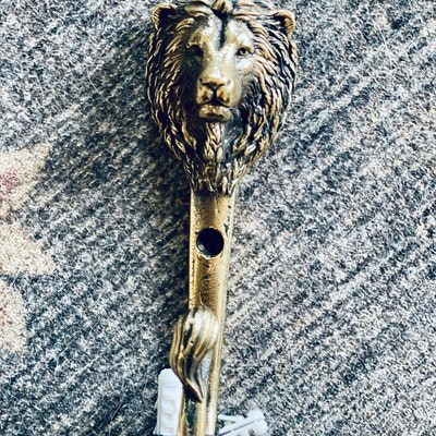 A Wall Hook for Clothes is Made of Brass in the Form of a Hippopotamus ...