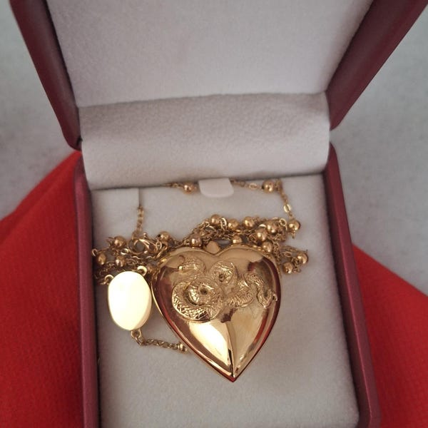 LDR Necklace, Lana Del Rey Heart Necklace, Retro Inspired Pendant Gift ...