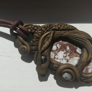 Gaia Goddess Necklace Handcrafted in Clay Primitive Goddess Gaia Tribal ...