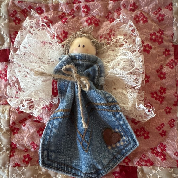 Denim Pocket Angel - Etsy
