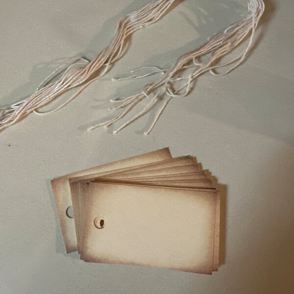 15 Blank Tags - Aged and Vintage Inspired, Label, Gift Wrap, Packaging ...