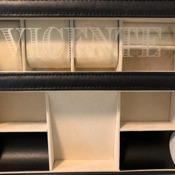 Personalized Valet Box, Monogrammed Valet Tray, Mens Catchall, Dresser ...