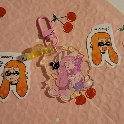 Splatoon 3 Harmony Paruko Keychain Acrylic Charm Acrylic Keychain - Etsy