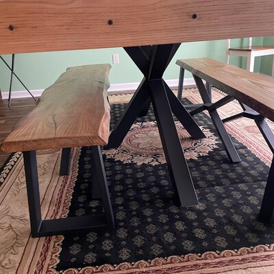 H 16 Inch, Trapezoid Bench Legs, 1 Pair, SS200 - Etsy