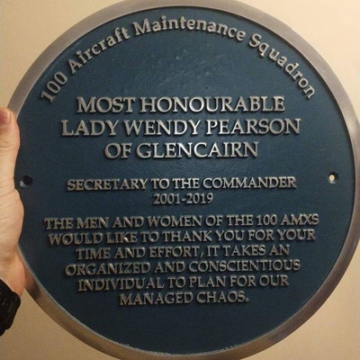 Personalized Fun Blue Plaque With Your Choice of Wording for Outdoor or ...