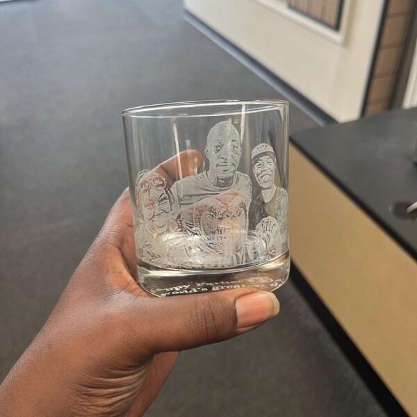 Custom Photo Whiskey Glass, Etched Whiskey Glasses From Photo ...
