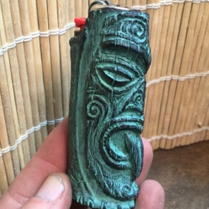 Tiki-lite Lighter Case Sculpted by Thomas Kuntz - Etsy