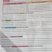 Hojas de trabajo imprimibles para tomar notas sobre terapia: asesoramiento sobre enfermedades ...