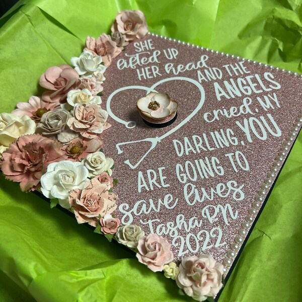 Lifted Her Head Angels Cried Graduation Cap Topper - Etsy