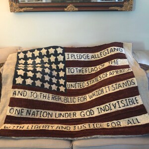 Primitive Folk Art Hooked Penny Rug Table Runner Early Style - Etsy