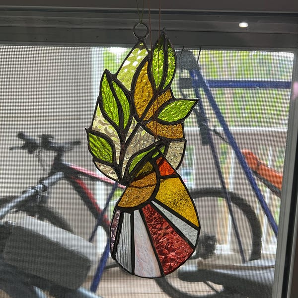 Stained Glass Pattern Flower Beginner Pattern Downloadable Pattern ...