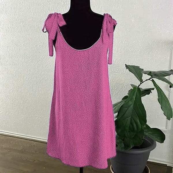 Open Back Dress Pattern Beginner Level, Short Mini Dress Sewing Pattern ...