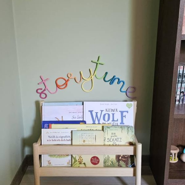 Whimsical Story Time Wall Sign - Handcrafted Nursery Decor for Reading ...