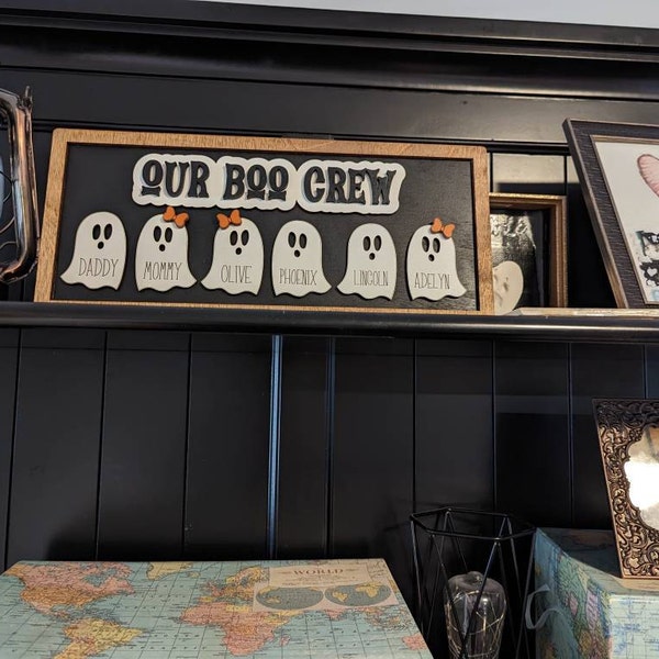 Personalized Ghost Family Sign, Halloween Decor - Etsy