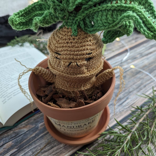 Mandrake Crochet Pattern - Plant Crochet - Amigurumi Mandragora - Cute ...