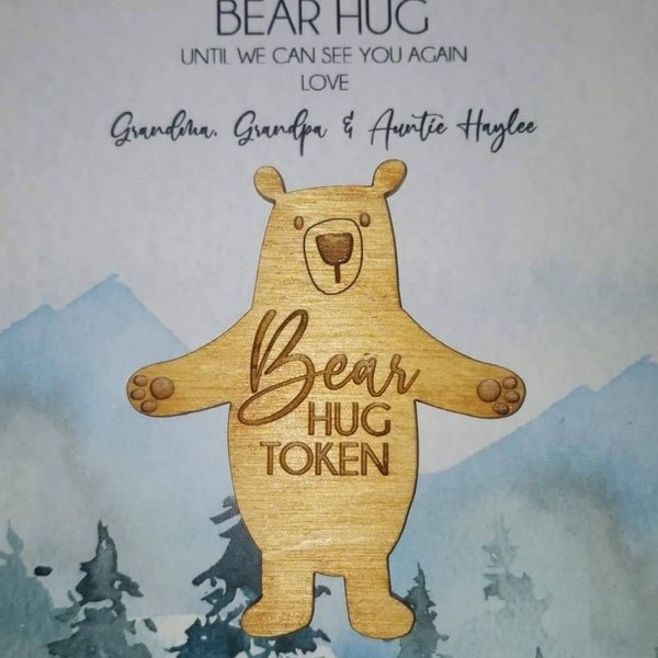 Sending You a Big Bear Hug Until We Can See You Again Pocket Hug Token ...