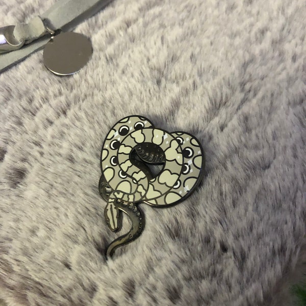 Snake Enamel Pin - Brazilian Rainbow Boa Pin, Rainbow Metal Pin ...