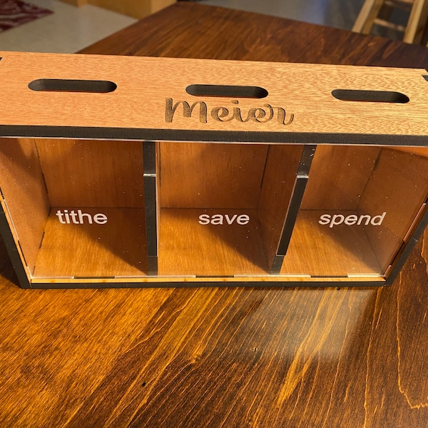 TITHE Save Spend Bank - Personalized Gift - Etsy