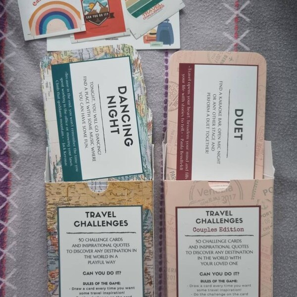 Ultimate Travel Game Kit, 1 Original + 1 Couple Deck, Travel Game ...