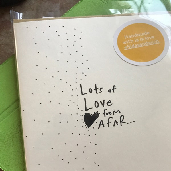 Lots of Love From Afar Card, Social Distance/quarantine Card, Reach Out ...