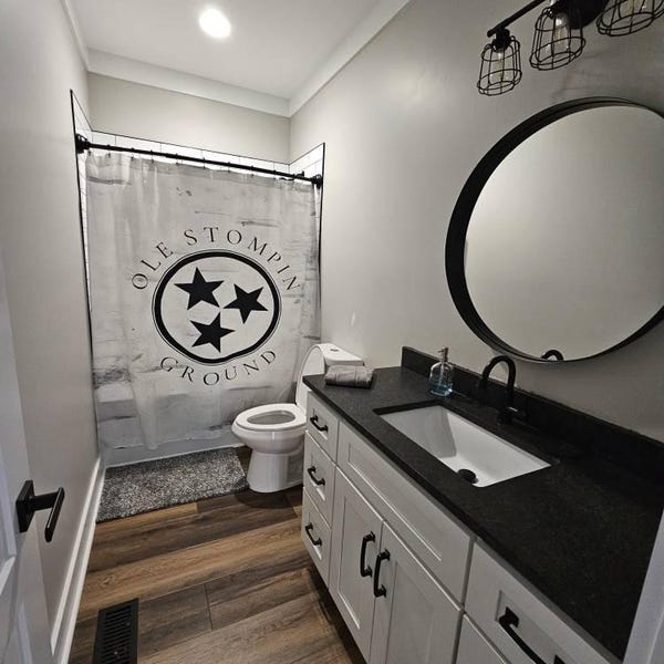 Personalized Dancing Rabbits Shower Curtain Optional Towels and Bath ...