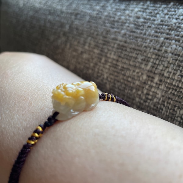 Hand-carved Pixiu Charm 天然翡翠貔貅, Certified Grade A Jadeite Pendant ...