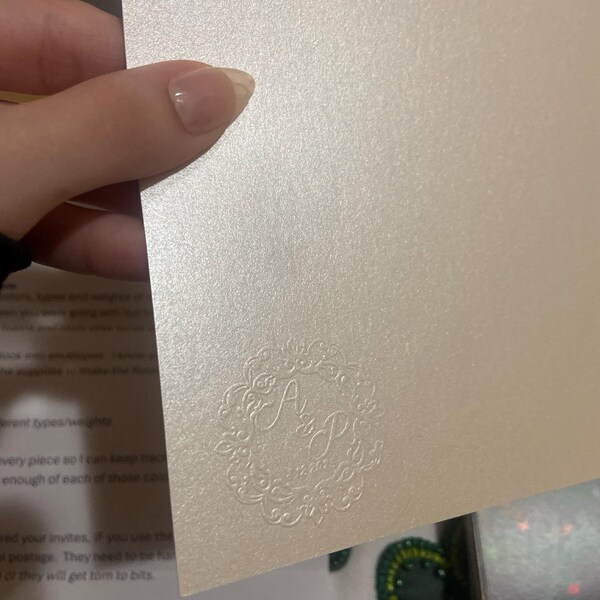 Monogram Embosser | 48 Designs | Custom Your Wedding Embosser | Napkin ...